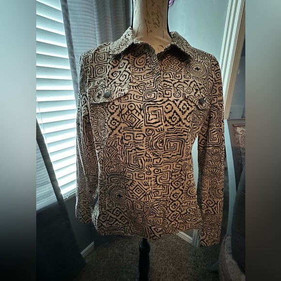 JM Collection | Jackets & Coats | Jm Collection Tribal Print Jacket ...